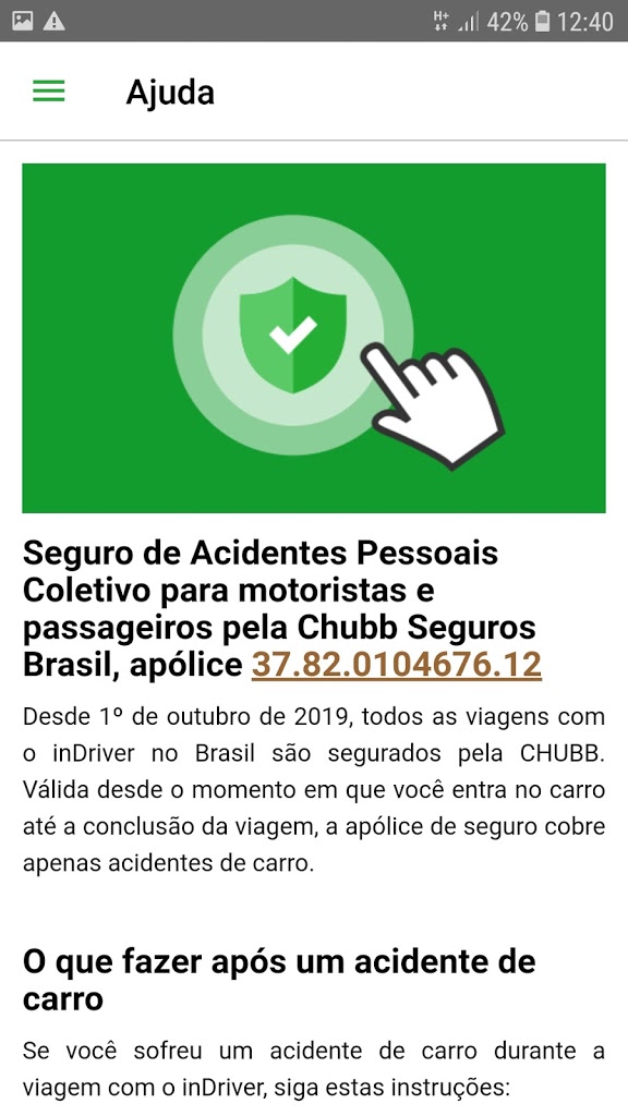 O inDrive é seguro: dicas para mais segurança no app
